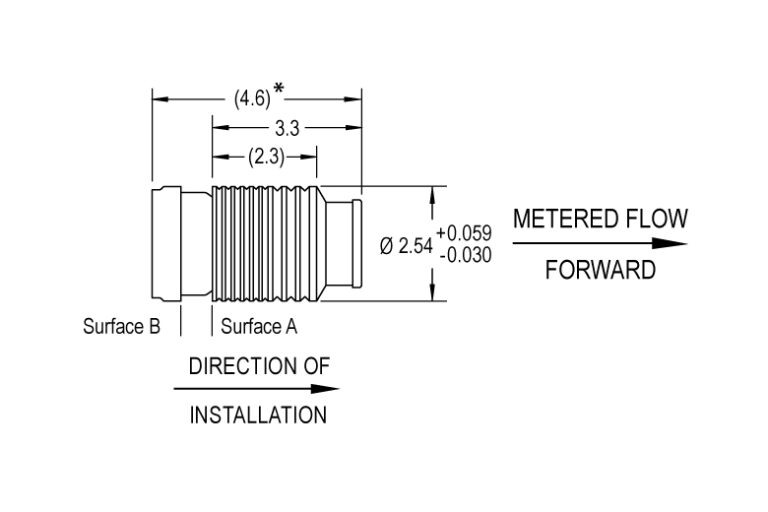 2.5 mm Insert Single-Orifice Restrictor for Liquids | The Lee Co
