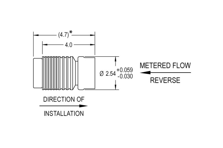 2.5 mm Insert Single-Orifice Restrictor for Liquids | The Lee Co