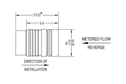 8 mm Insert Single-Orifice Restrictor for Gases | The Lee Co