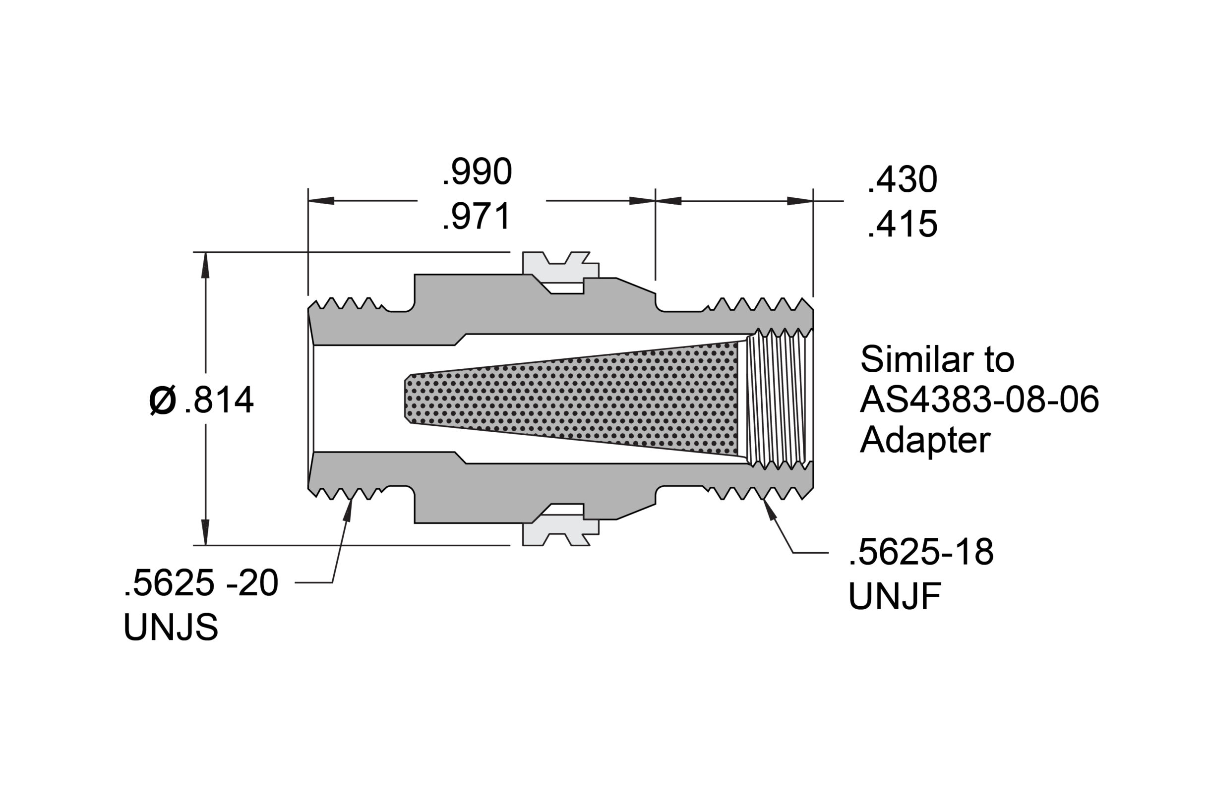 HI-BAR® Safety Screen Filter in an AS4383-08-06 Dynamic Beam Seal Ring ...