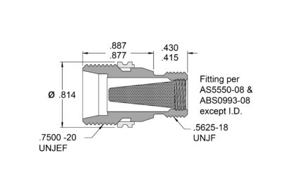HI-BAR® Safety Screen Filter in an AS5550-08 & ABS0993-08 5K Flareless ...