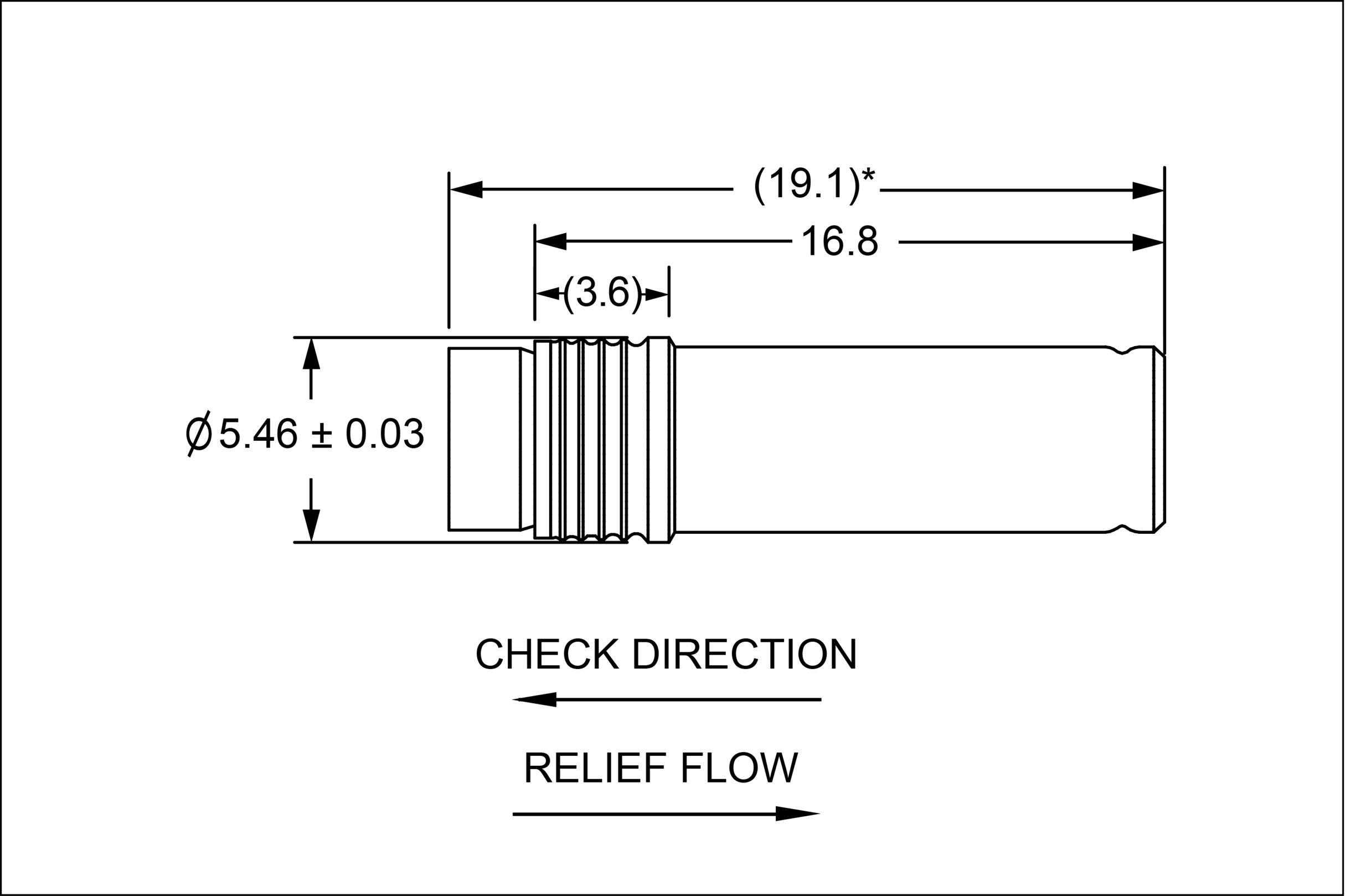 5.5 mm Poppet Pressure Relief Valve | The Lee Co
