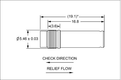 5.5 mm Poppet Pressure Relief Valve | The Lee Co